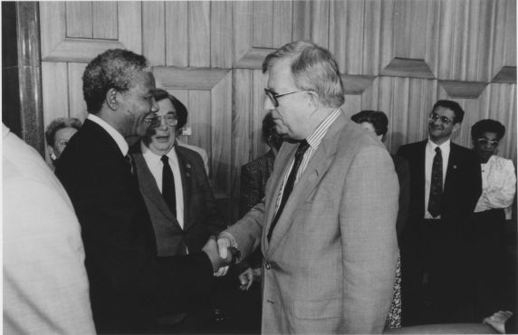 Walter P. Reuther Library (28001) Albert Shanker and Nelson Mandela